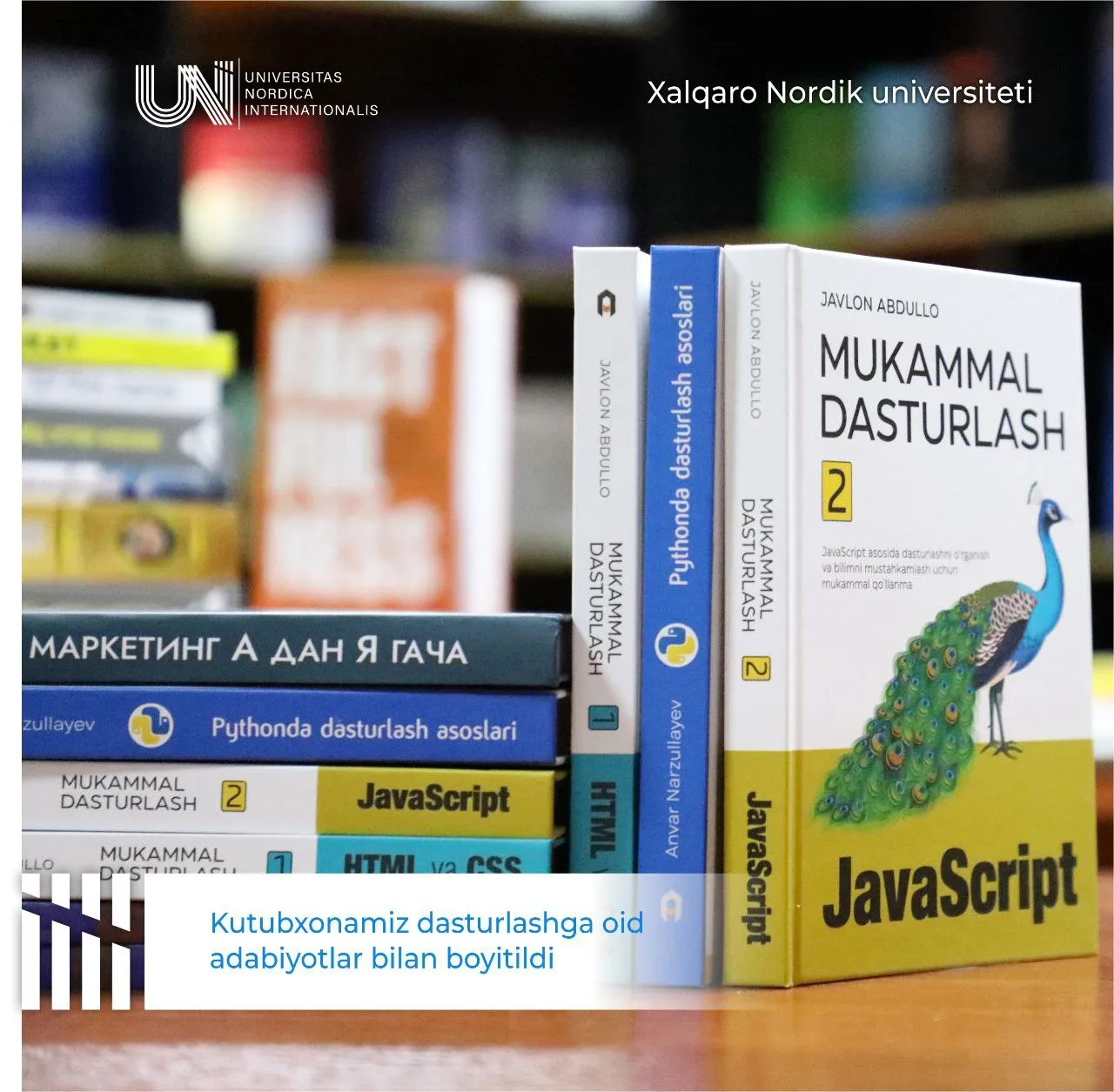 Dasturchilar uchun eng ommalashgan kitoblar endi kutubxonamizda ...