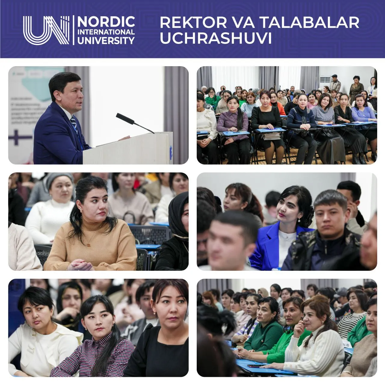The meeting between the rector and students was held in a warm ...